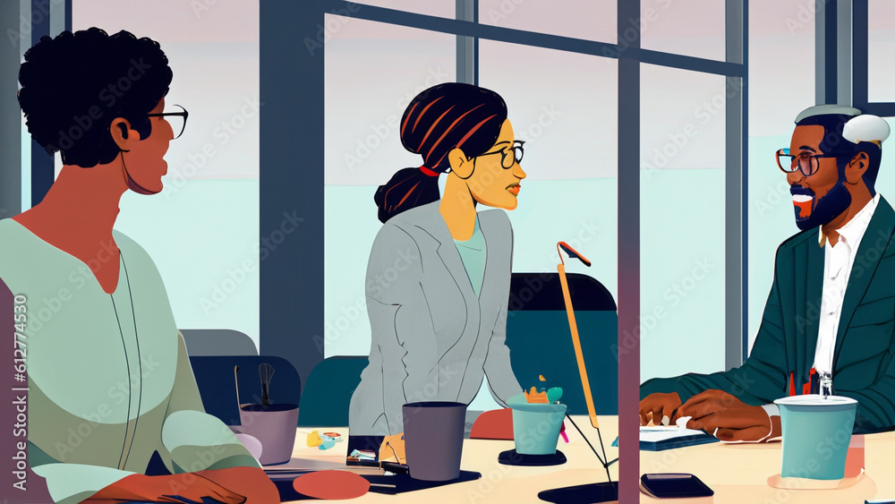 Diverse Workplace: authentic and inclusive workplace image that ...