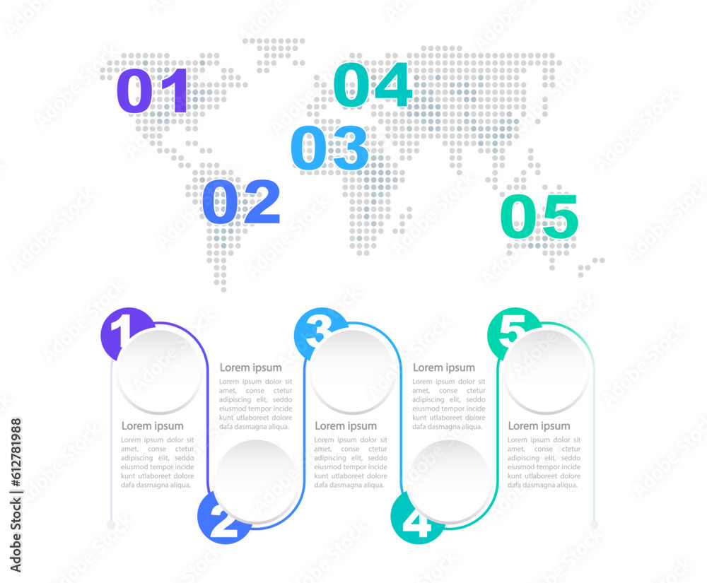 Covid world vaccination infographic chart design template set. Abstract ...