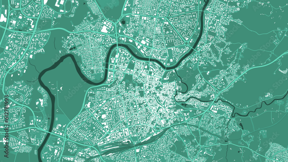 Vilnius city background map, green urban area municipal map, Lithuania ...