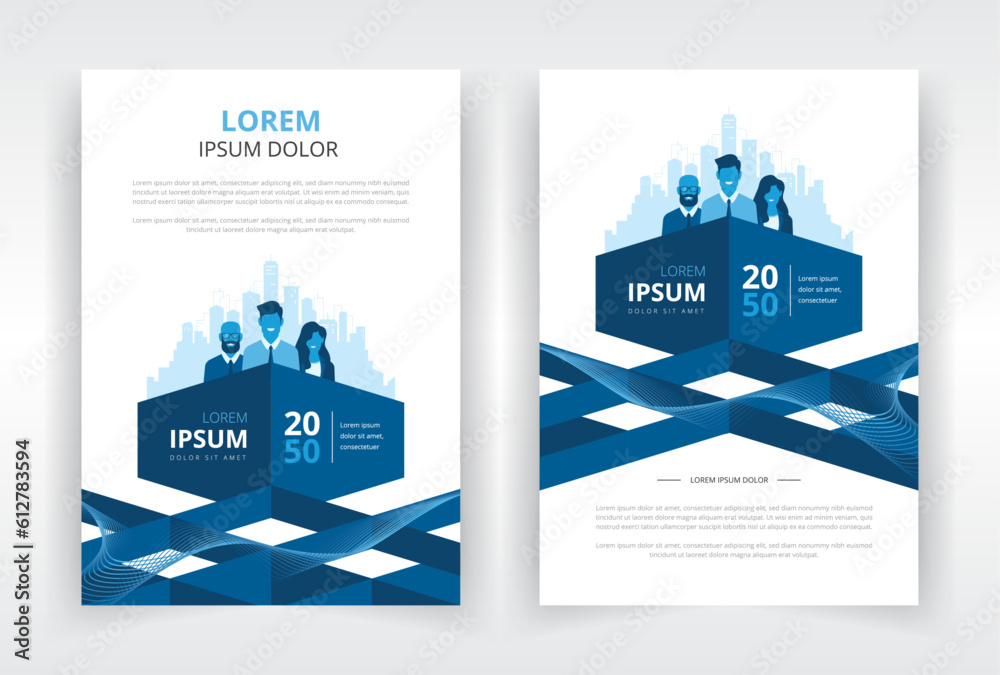 Vetor de Modern and professional a4 size portrait poster design ...