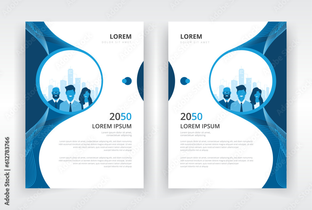 Modern and professional a4 size portrait poster design template set ...