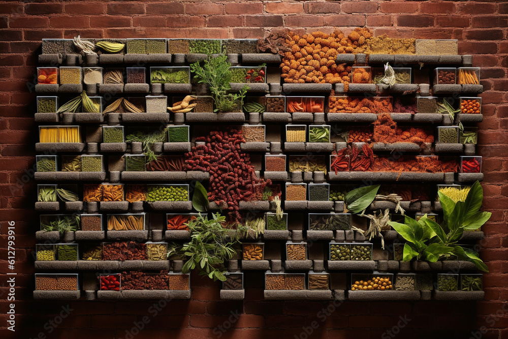 spices in brick Stock Photo | Adobe Stock