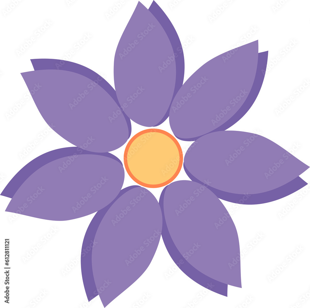 Flower icon on transparent background, PNG illustration Stock ...