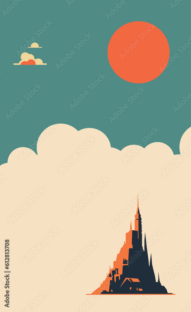 cartoon castle. Medieval and fantasy castle. Funny castle cartoon ...