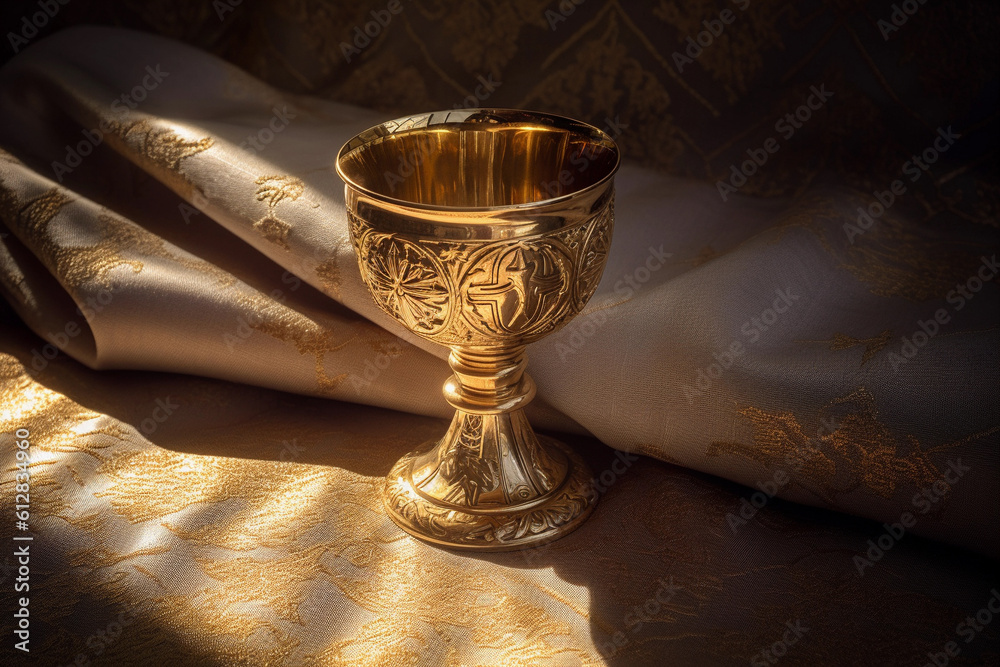 An image that portrays the solemnity of the Christian chalice ...