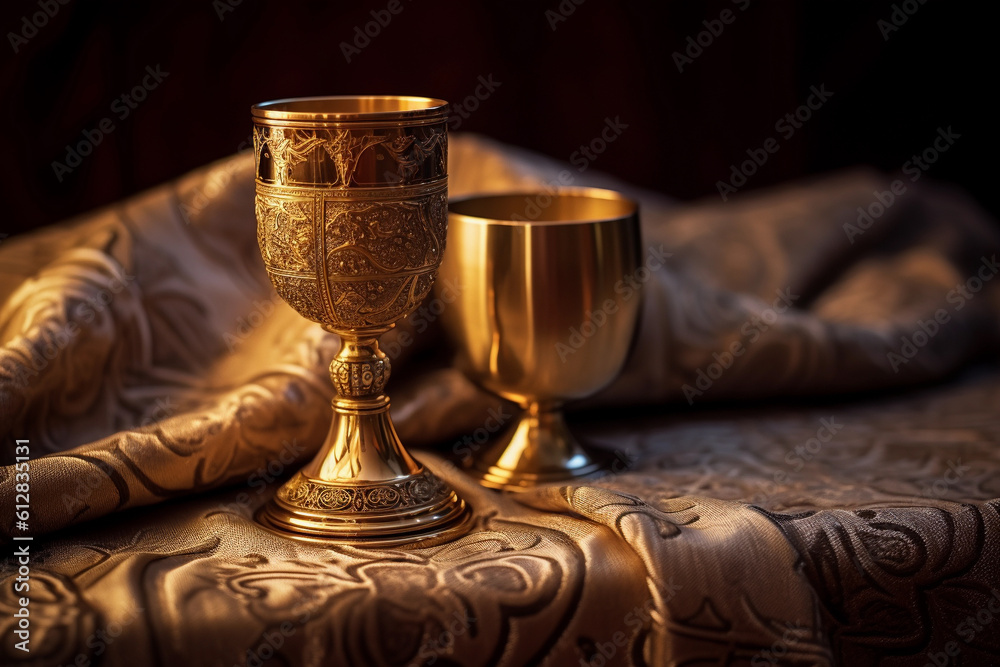 An image that portrays the solemnity of the Christian chalice ...