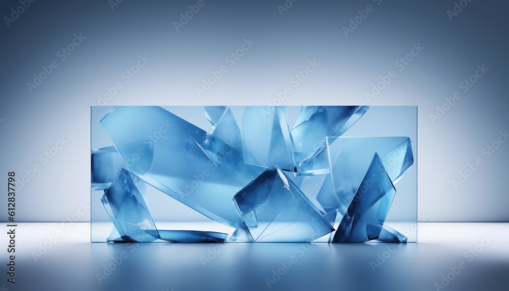 Abstract Ice Shapes Background Stock Illustration | Adobe Stock