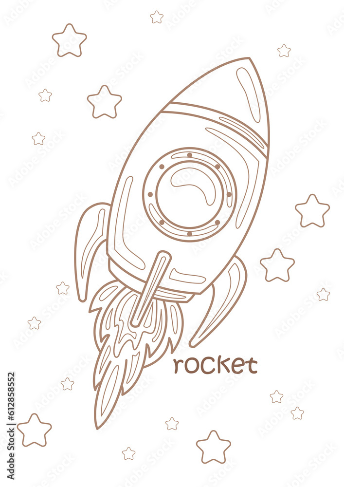 Alphabet R For Rocket Vocabulary School Lesson Word Coloring Pages for ...