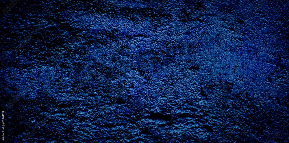 concrete cement wall texture background for template, Dark Blue Color ...