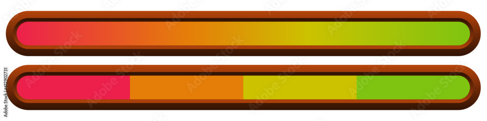 Rating scale or pain scale. Scale for questionnaires. Vector clipart ...
