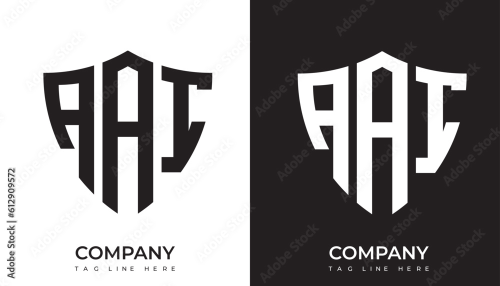 Vetor de AAI logo. AAI shield logo design. AAI logo for technology ...