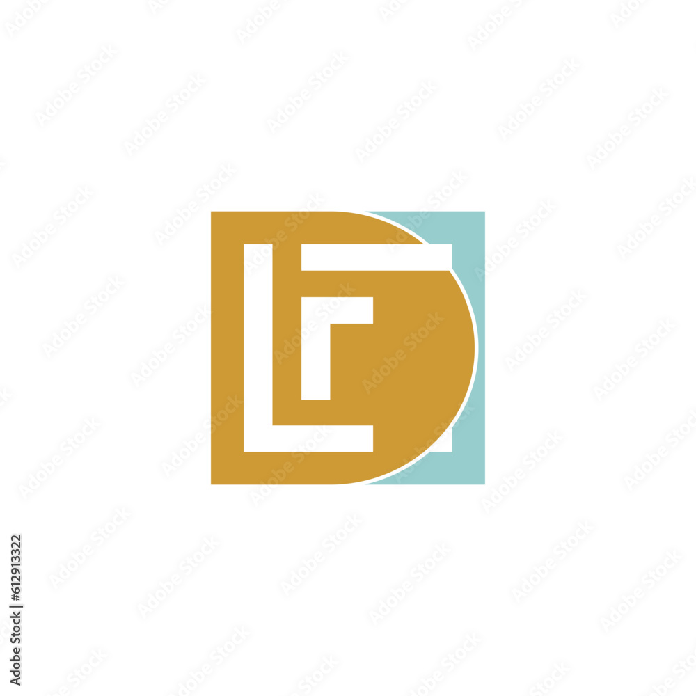 DLF logo letter Stock Vector | Adobe Stock