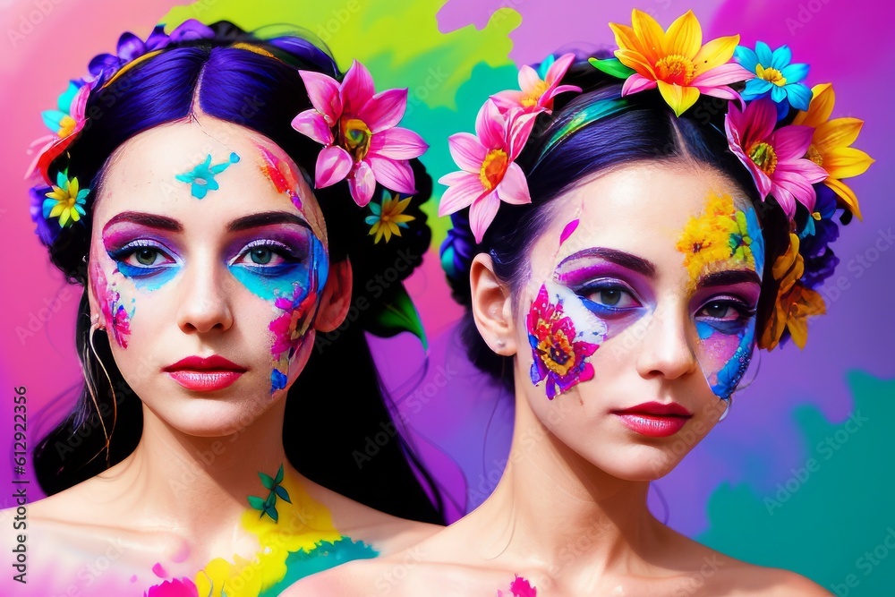 Young glamour attractive sexy european brunette girl with beautiful ...