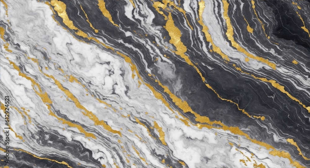 Detailed marble stone background. Graphite grain gold and silver. Fine ...