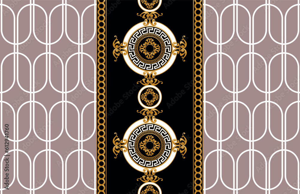 Seamless baroque floral pattern. Vector Illustration Stock Vector ...