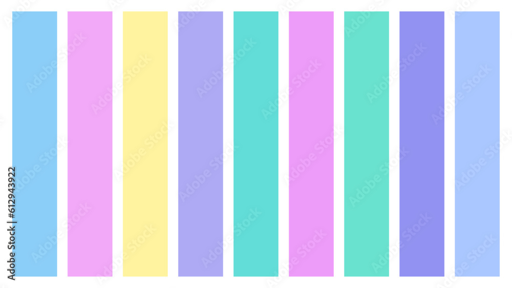 Holographic color palette swatches, 16x9 L vector setup Stock Vector ...