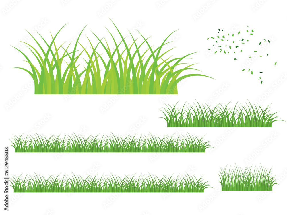 set of grass vector,green grass icon,grass templets,grass illustration ...