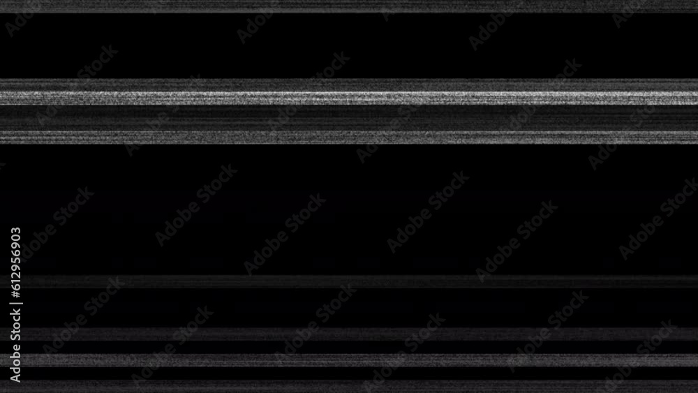 Abstract digital error animation monochrome background with horizontal ...