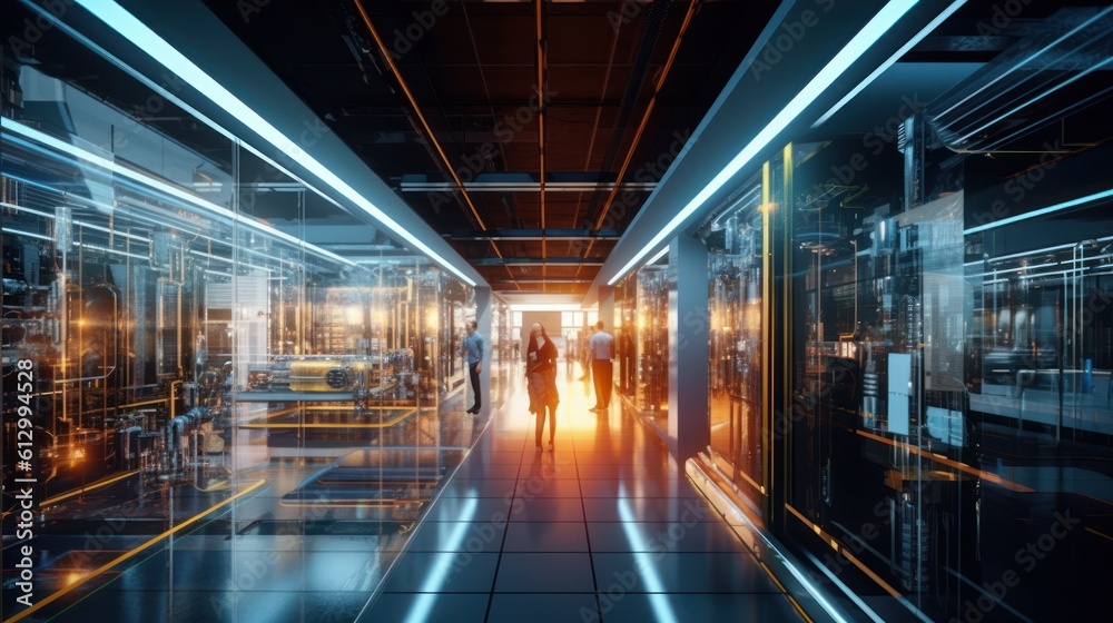Futuristic laboratory where scientists harness the power of quantum ... Futuristic laboratory where scientists harness the power of quantum ...