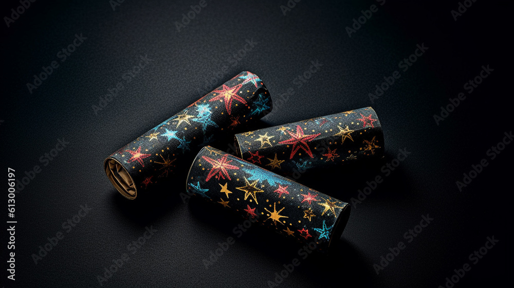 Gorgeous Luxury Wrapped Fourth of July Firecrackers Flat Lay with ...