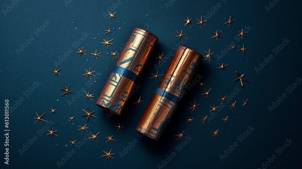 Gorgeous Luxury Wrapped Fourth of July Firecrackers Flat Lay with ...