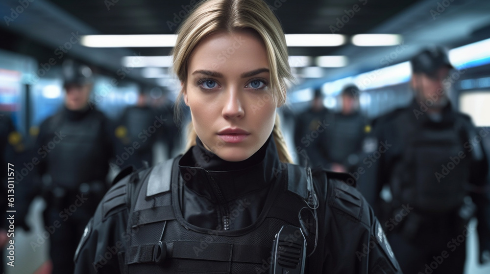 a federal police officer, in uniform, police uniform, border guard and ...