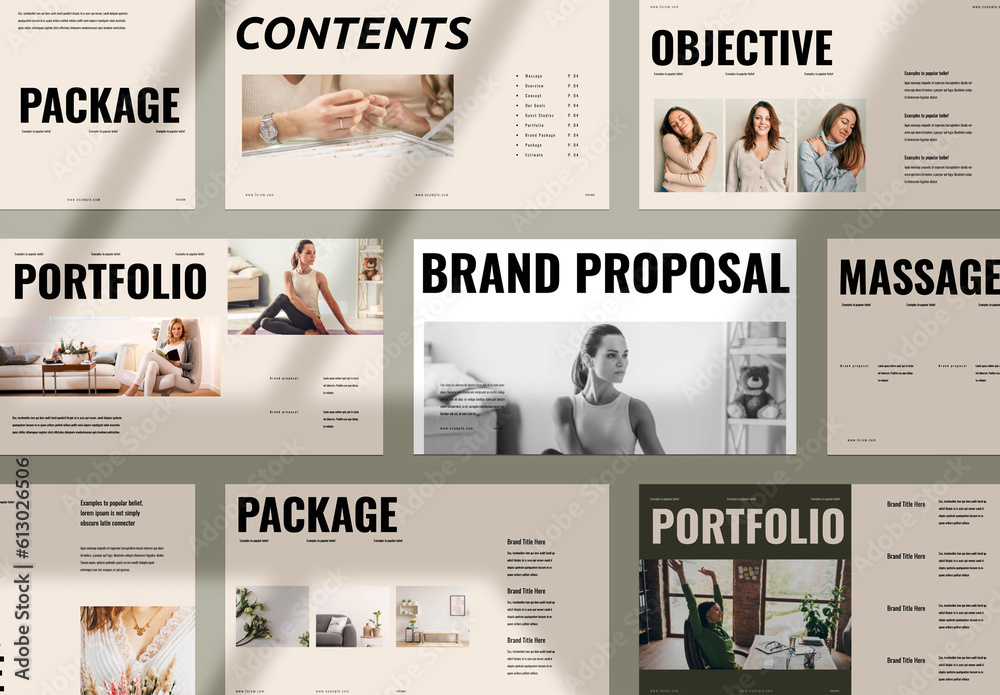 Brand Proposal Presentation Template Stock Template | Adobe Stock