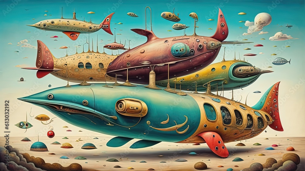 quadri, surrealismo, Salvador Dalì, design, illogicico,, fantasy ...