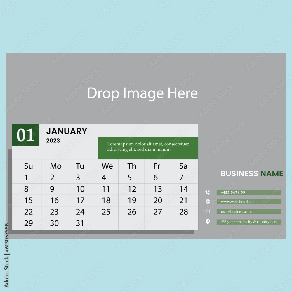 Wall Calendar 2024, Wall calendar design template for 2024, simple ...