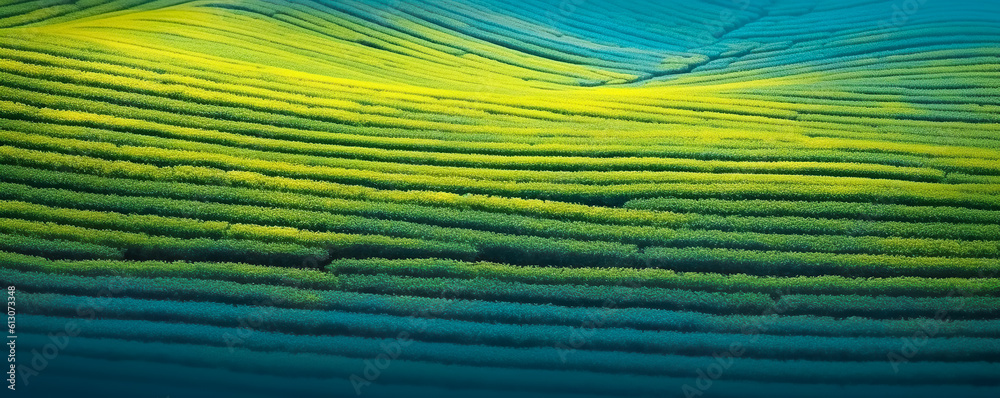 Abstract landscape rice terraces field in colorful.nature agriculture ...