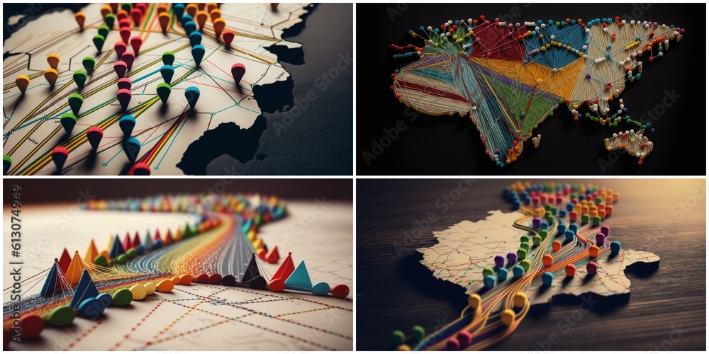 Visualize your travels on a world map Insert pins into places you have ...