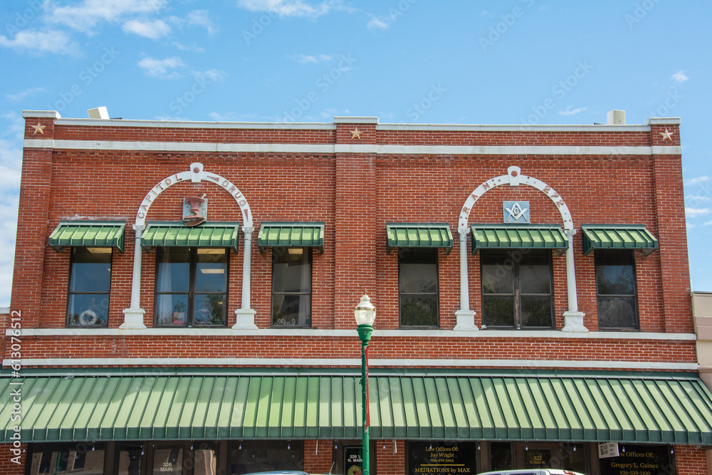 Conroe, USA – November 23, 2022 - The historical Capitol Drug Store ...