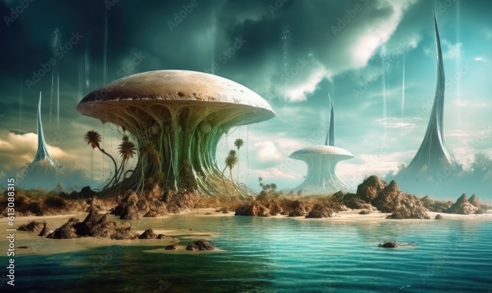 Exploring an unknown planet, discovering new alien life forms Creating ...