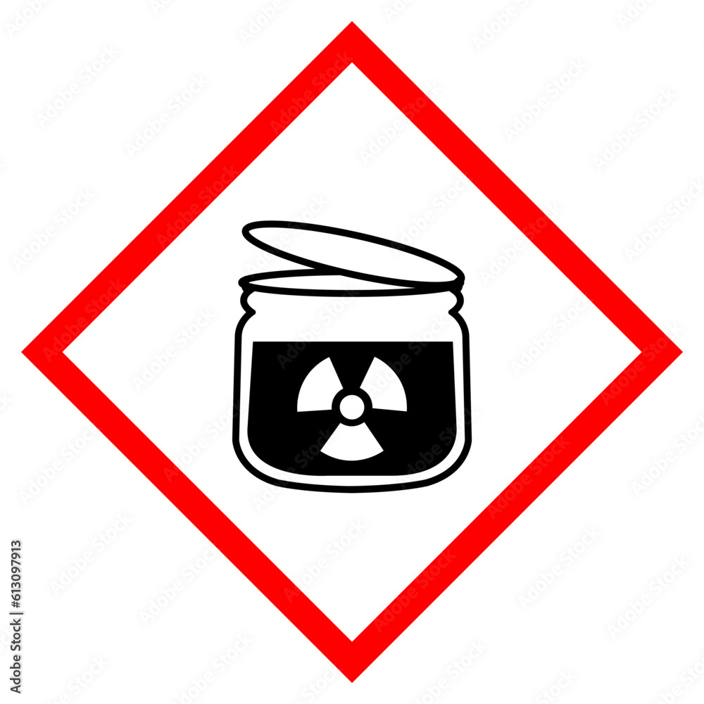 Warning Radiation Symbol Sign ,Vector Illustration, Isolate On White ...