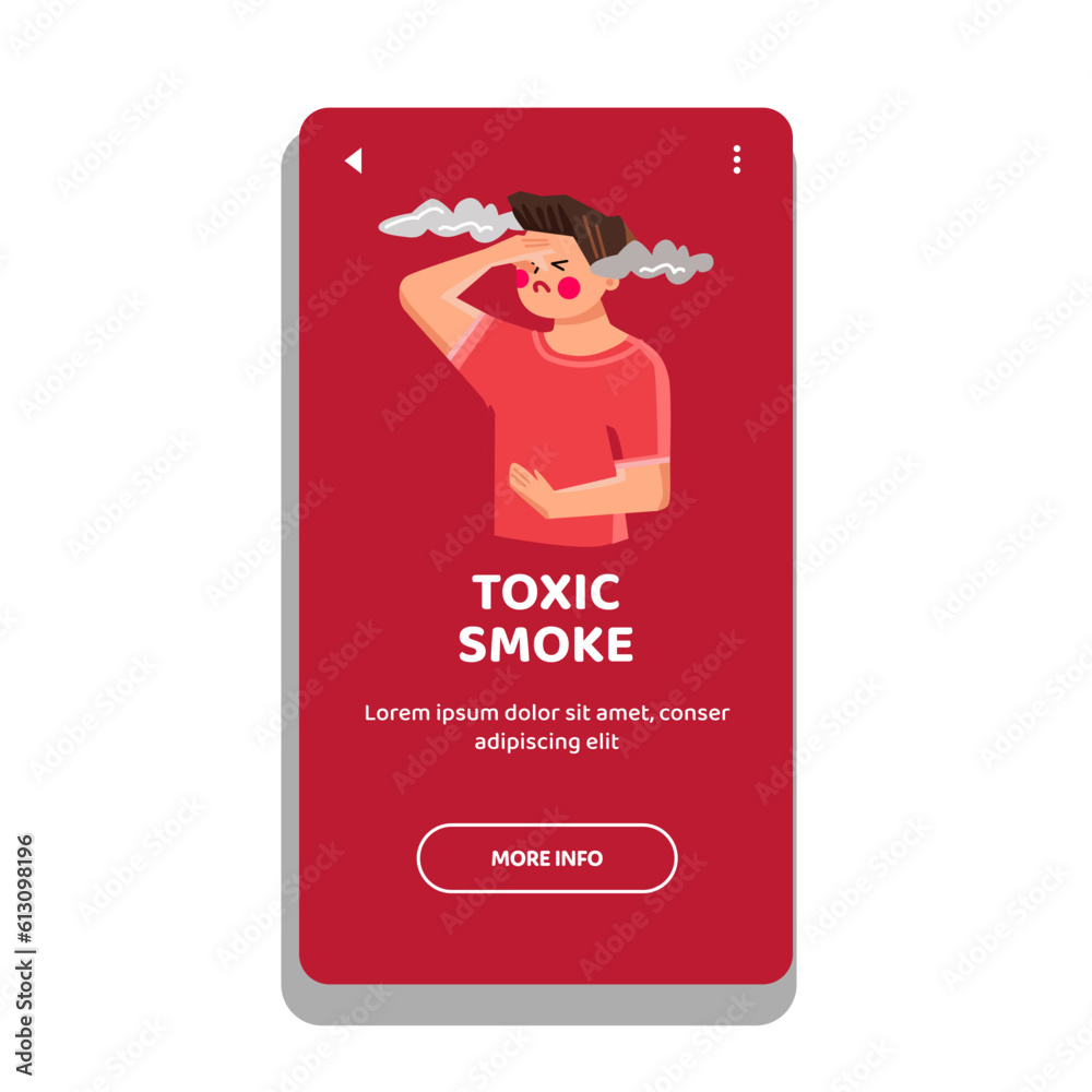 toxic smoke vector. cigarette fog, steam cloud, effect dust, black smog ...