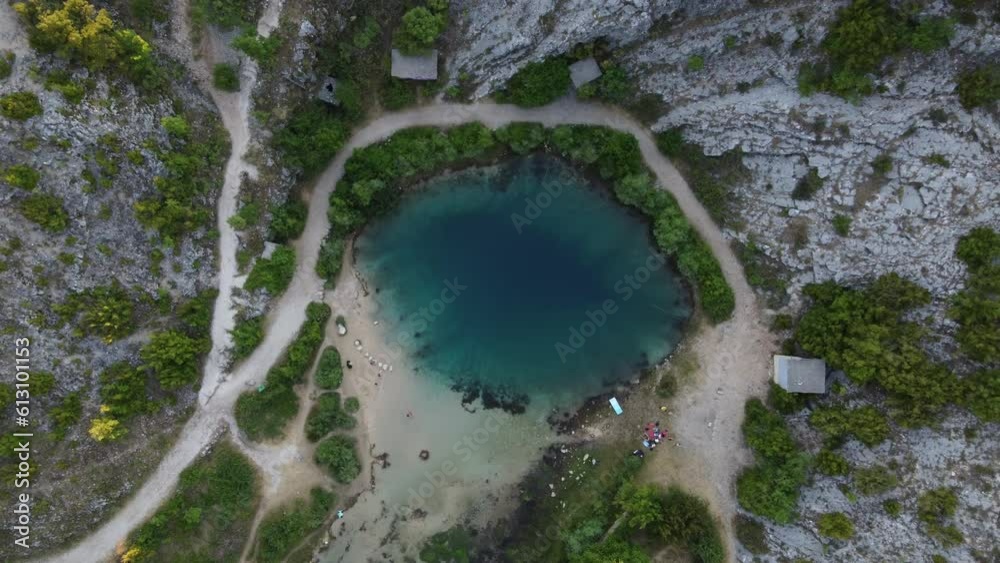 People having a Picnic at Cetina River Spring ( Izvor Cetine ), also ...