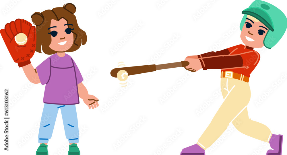 baseball kid vector. child childhood, youth game, boy sport, team base ...