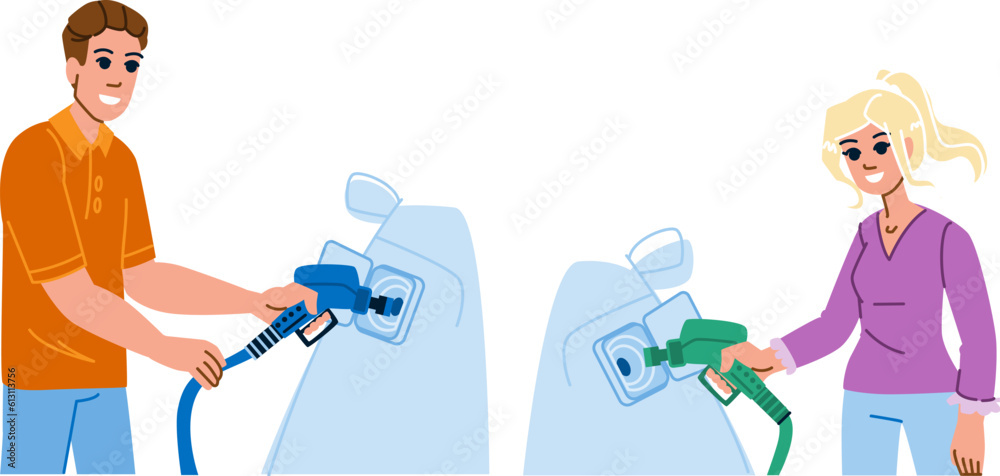 petrol station vector. fuel pump, oil service, gasoline industry ...