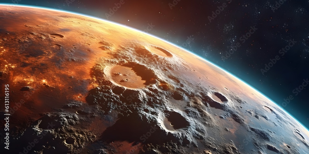 Extremely detailed Extreme closeup, unreal imagination with Moon, boca ...
