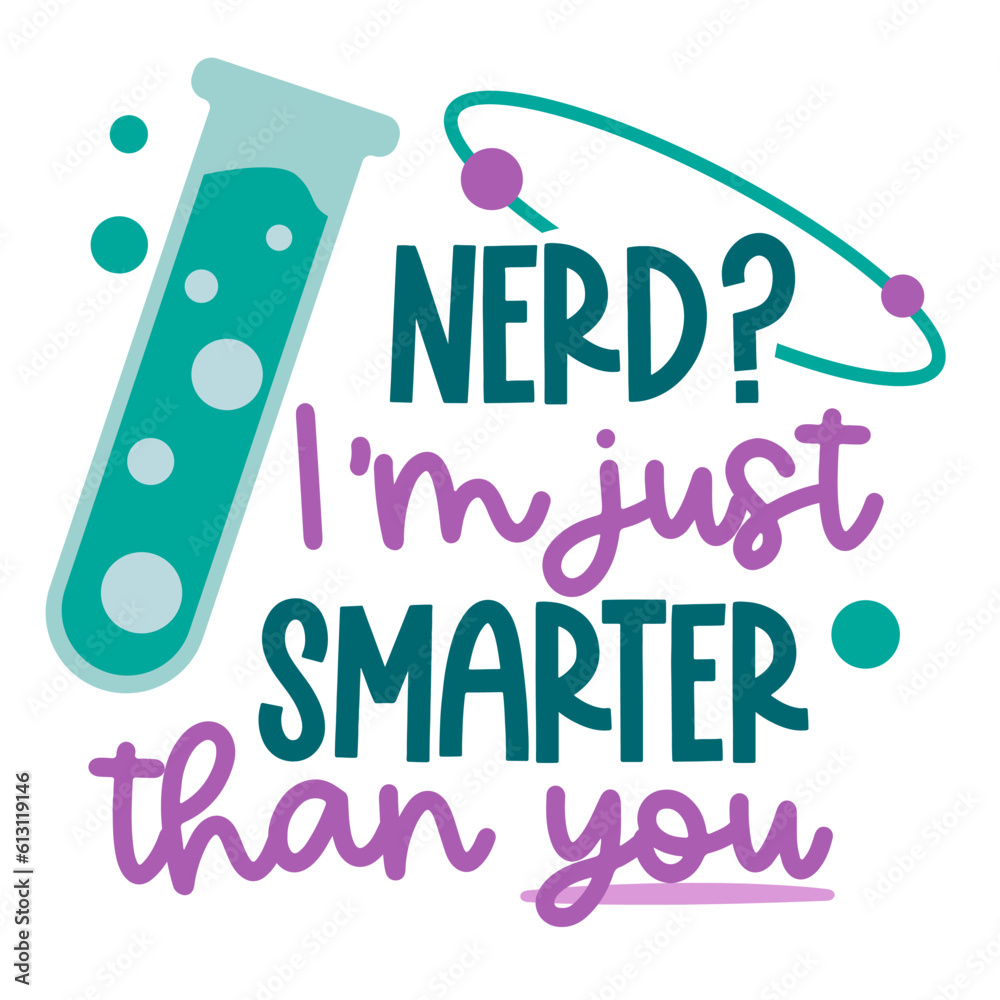 Science. Hand drawn motivation lettering phrase in modern calligraphy ...