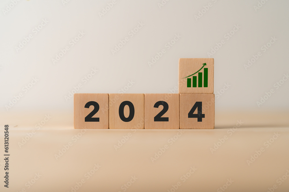 Business growth concept in 2024. Business goals and achievement ...