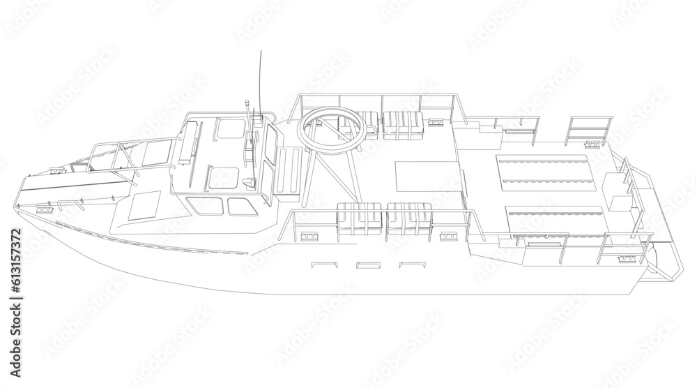 Warship icon outline. Military ships and naval vessels. isolated vector ...