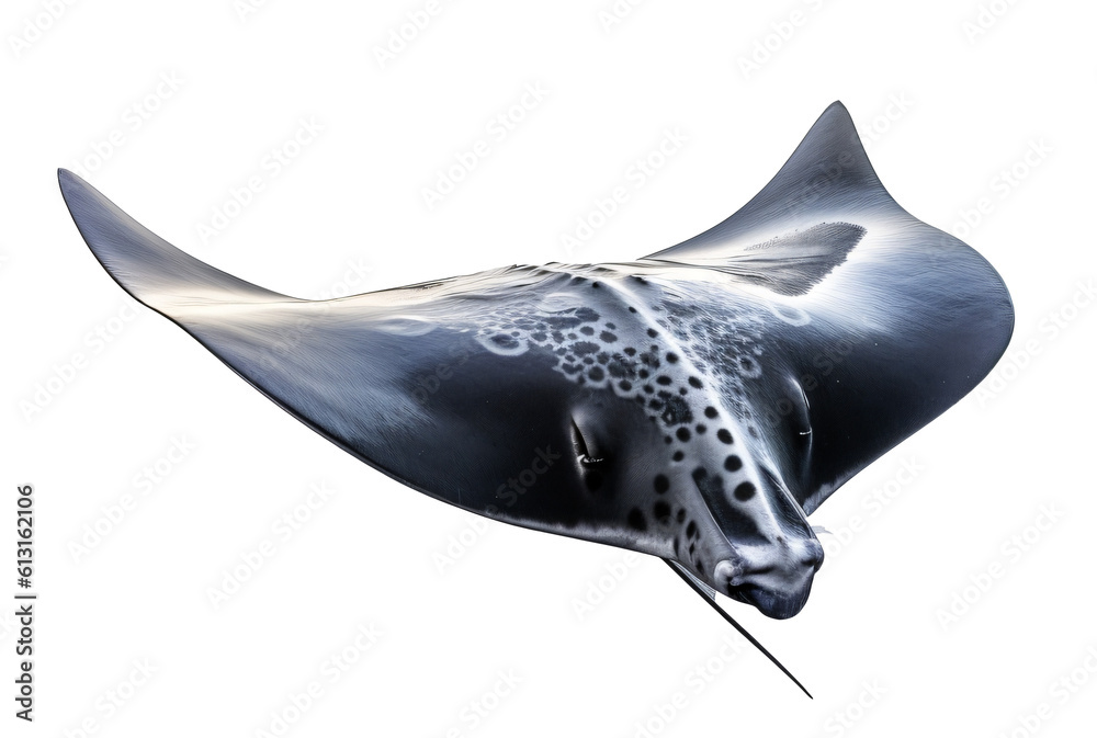 Stingray isolated on the transparent background PNG. AI generative ...