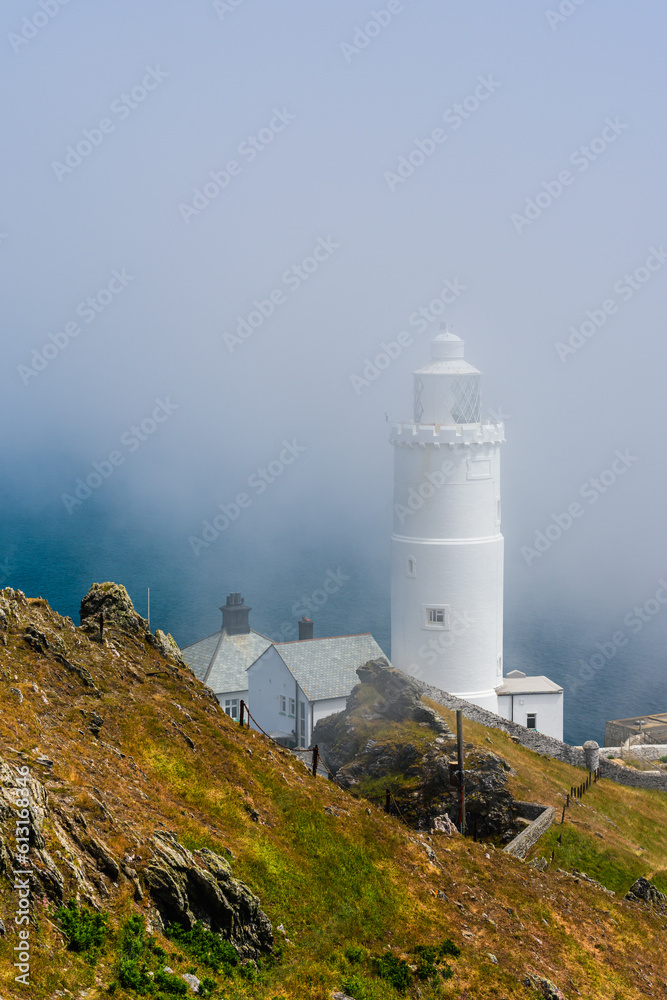 Sea Fret over Start Point Lighthouse, Trinity House and South West ...