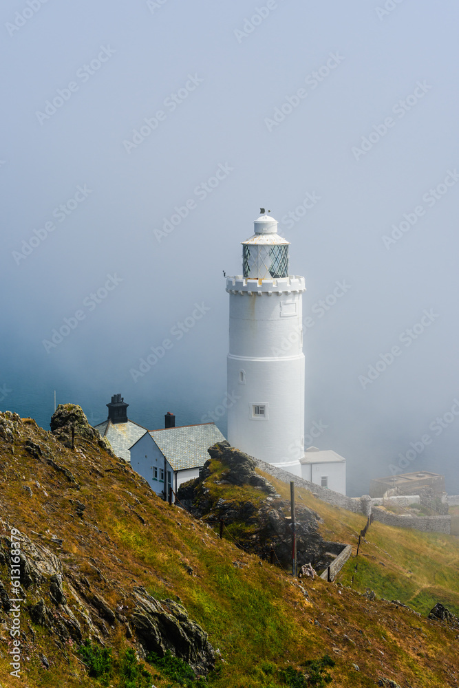 Sea Fret over Start Point Lighthouse, Trinity House and South West ...