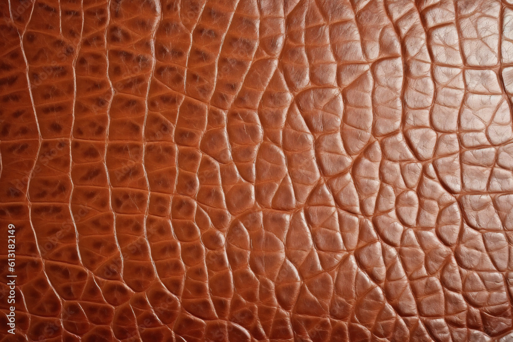 Crocodile skin Brown leather croco texture background - red brown ...
