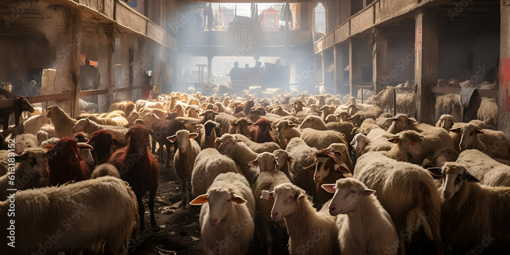 Cultural Celebration: Shepherds and Goats at Eid ul Adha Market, Eid ul ...