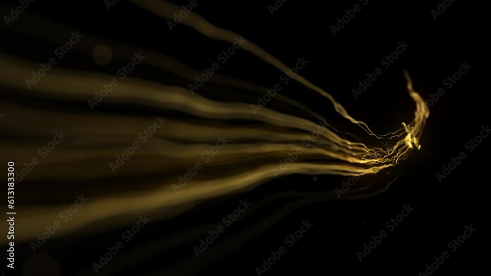 Dynamic Electric Light Strokes Background/ 4k animation of an abstract ...