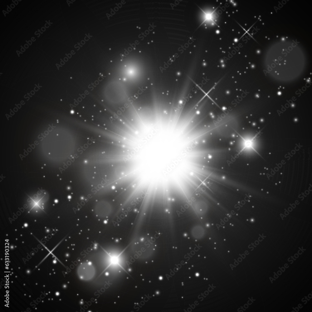 Vector transparent sunlight special lens flare light effect. Bright ...