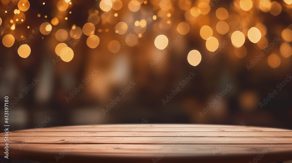 Product backdrop mockup background. Wooden table podium to show off ...